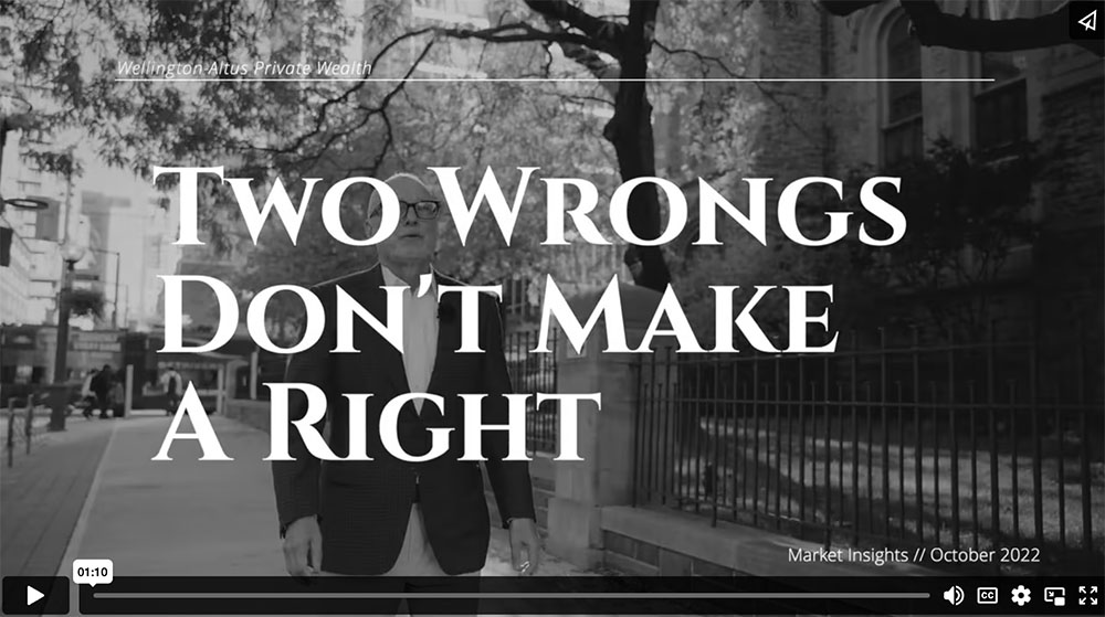 Two Wrongs Don’t Make A Right - Lakeview Wealth Management